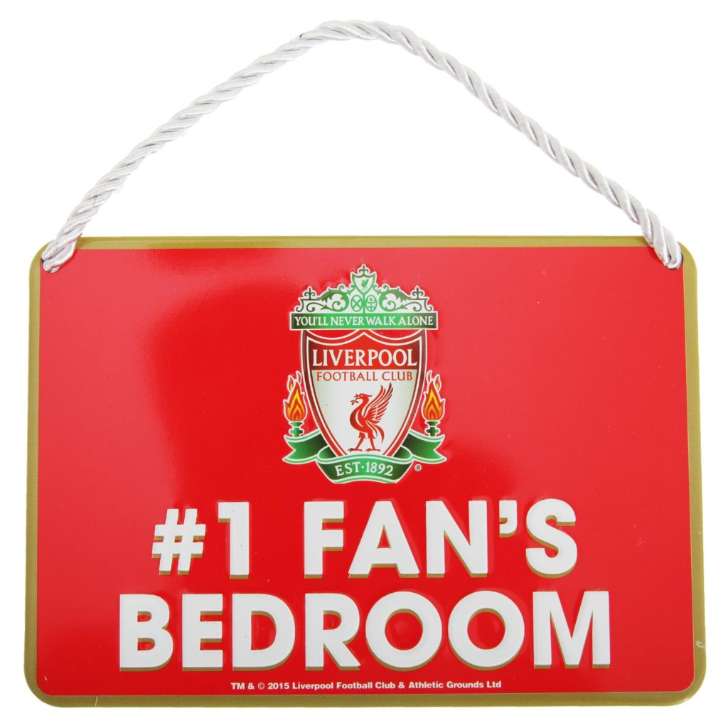 Liverpool Bedroom Sign - Best Of British